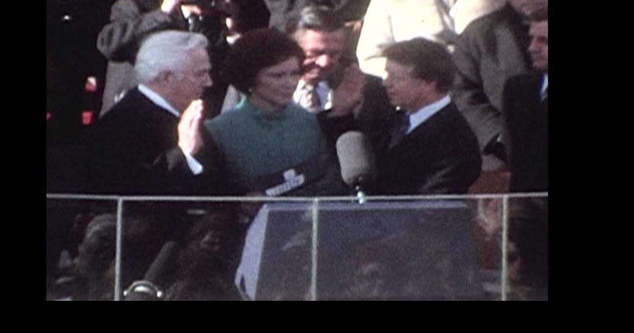 Moment Jimmy Carter sworn into presidency, took oath of office | Video ...