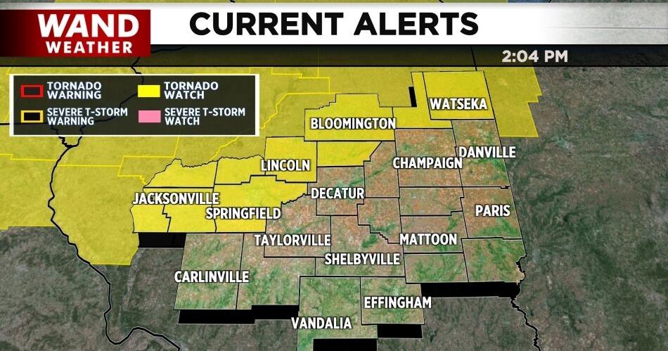 Tornado watch issued for parts of central Illinois | News | wandtv.com