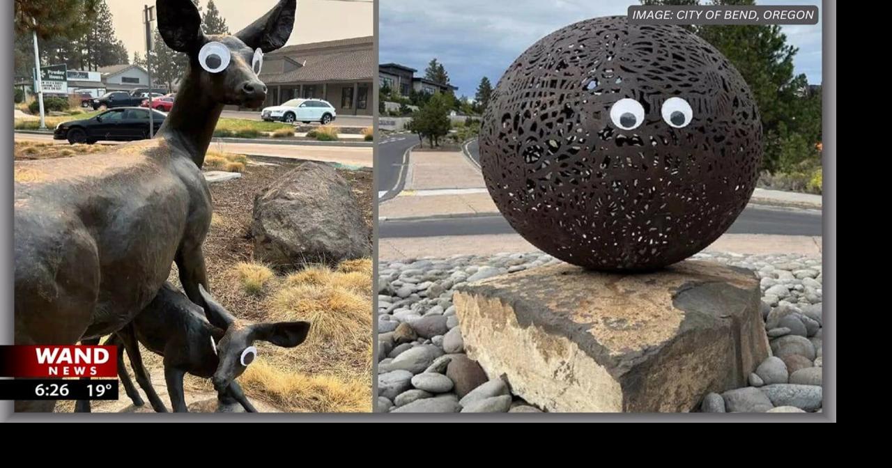 Oregon man adds googly eyes to statues | Videos | wandtv.com