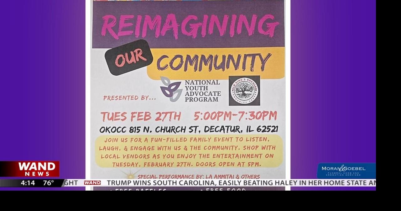 National Youth Advocate Program to host Reimagining Our Community event ...
