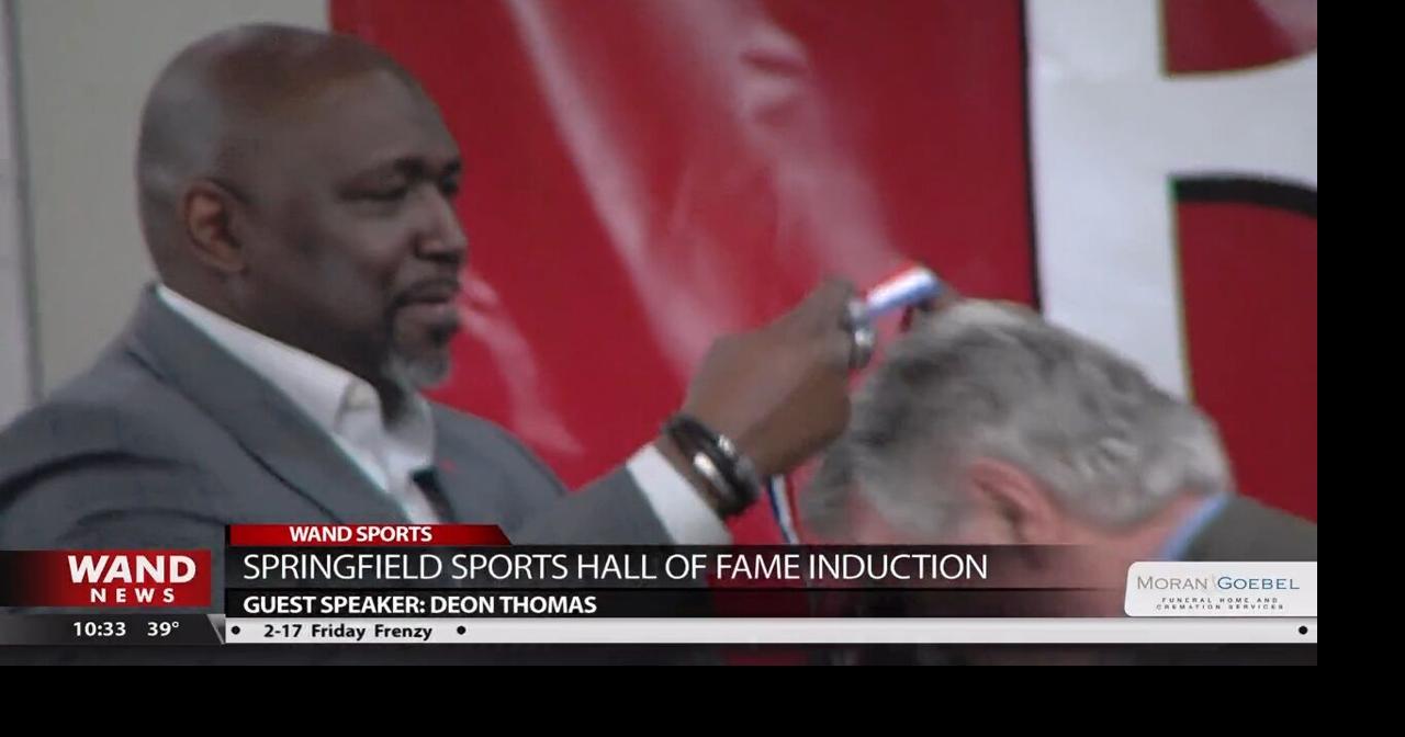 Deon Thomas helps congratulate Springfield Sports Hall of Fame ...