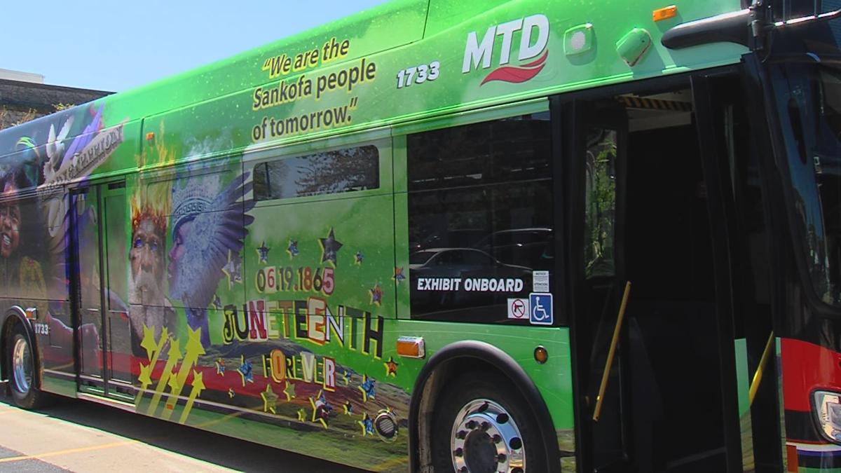 Champaign Mass Transit District unveils Juneteenth themed sprinter | News | wandtv.com