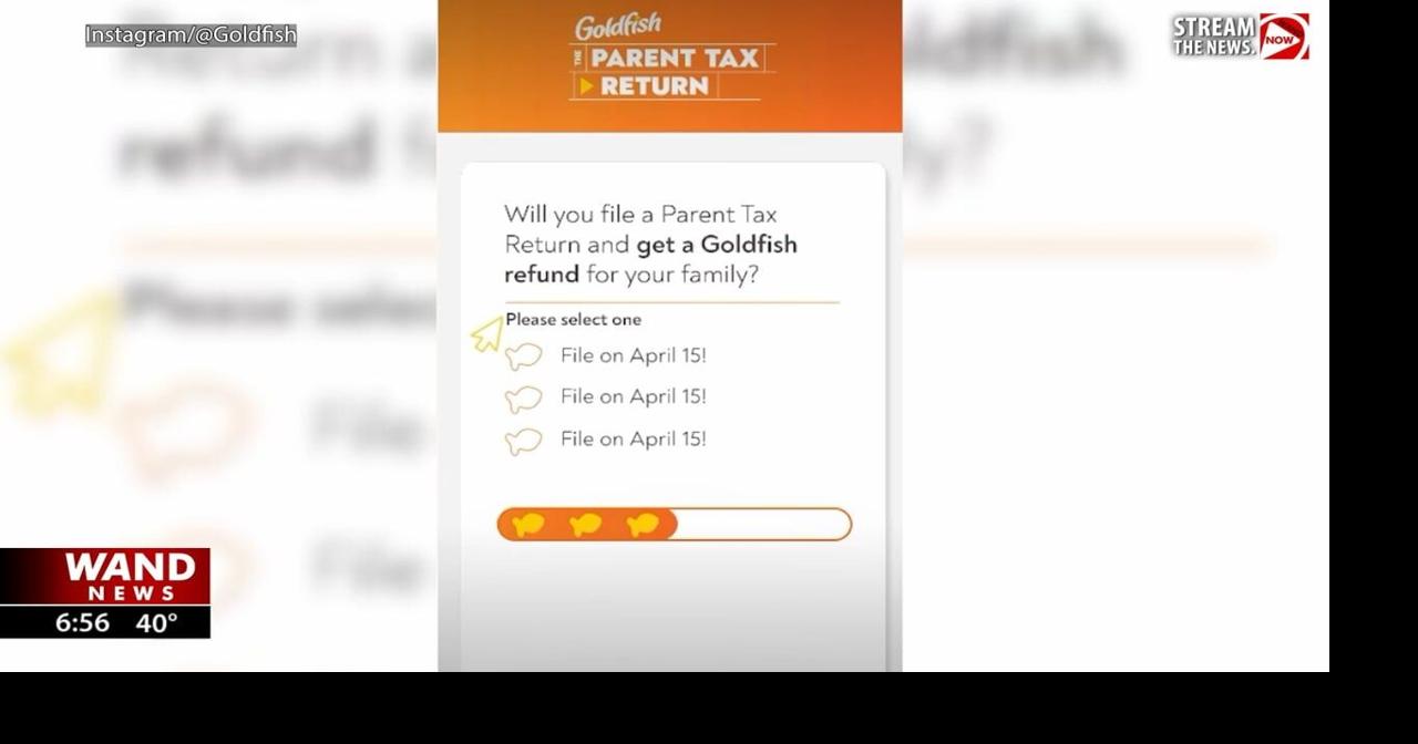Goldfish has got your back with the parent snack tax return | Videos ...