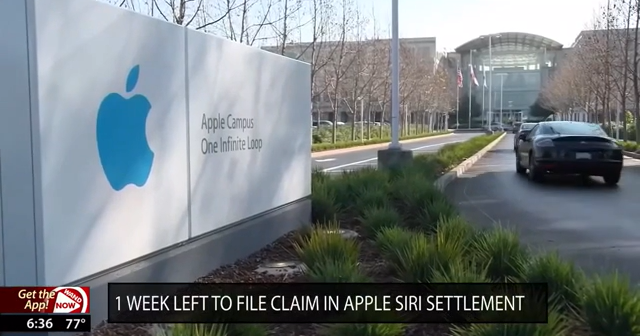 1 week left to file claim in Apple's Siri settlement lawsuit | Videos ...