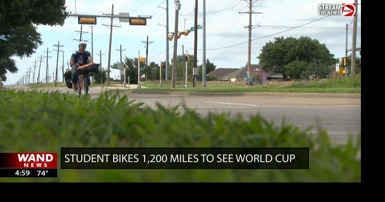 Pittsburgh student bikes 1,200 miles to see World Cup | Videos | wandtv.com