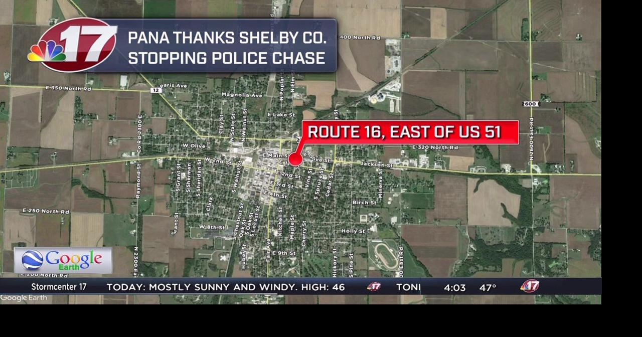 Pana PD thanks Shelby Co. Sheriff's Dept. for help in police chase ...