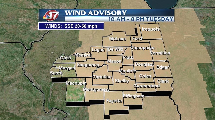 Heavy rain, wind and tornadoes possible Tuesday in Central Illinois ...