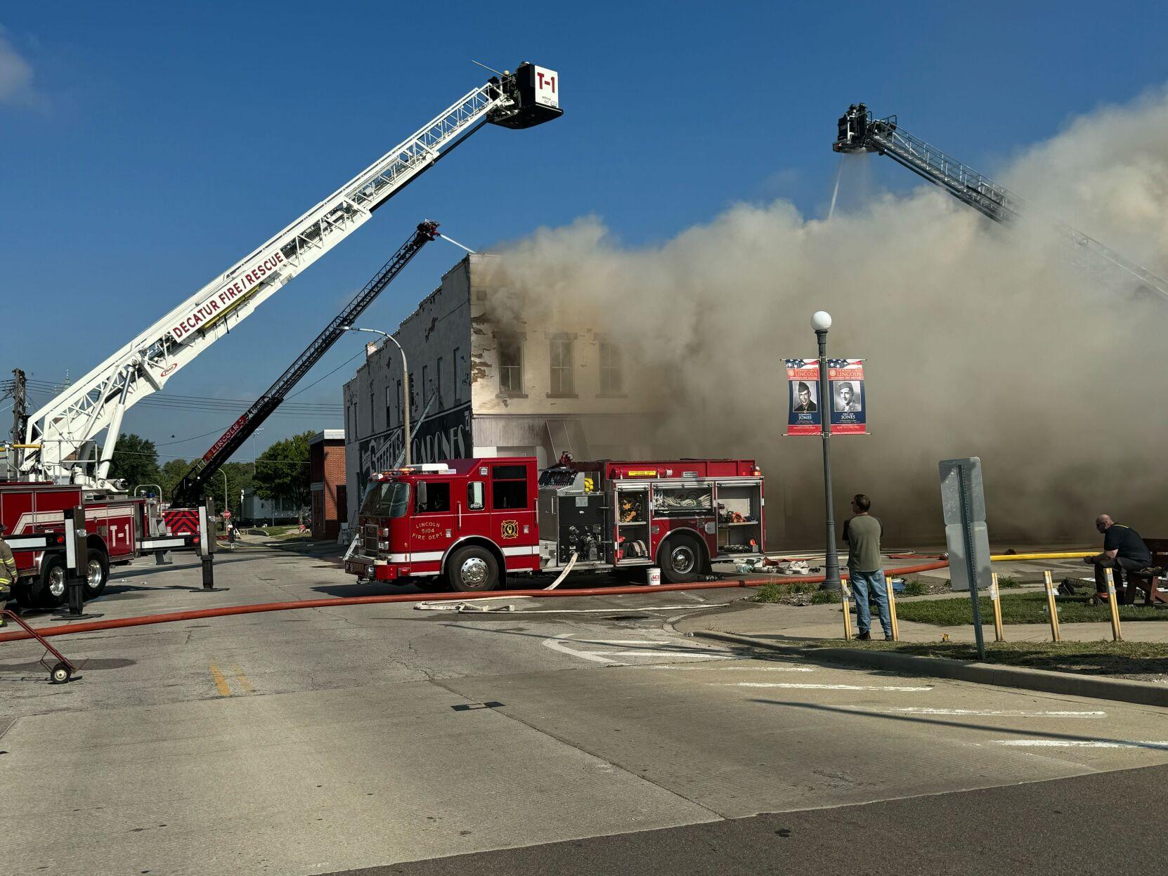 Massive fire destroys building in downtown Lincoln | Top Stories ...
