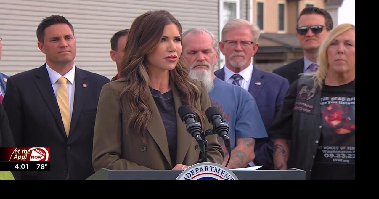 Homeland Security Secretary Kristi Noem visits Springfield | | wandtv.com