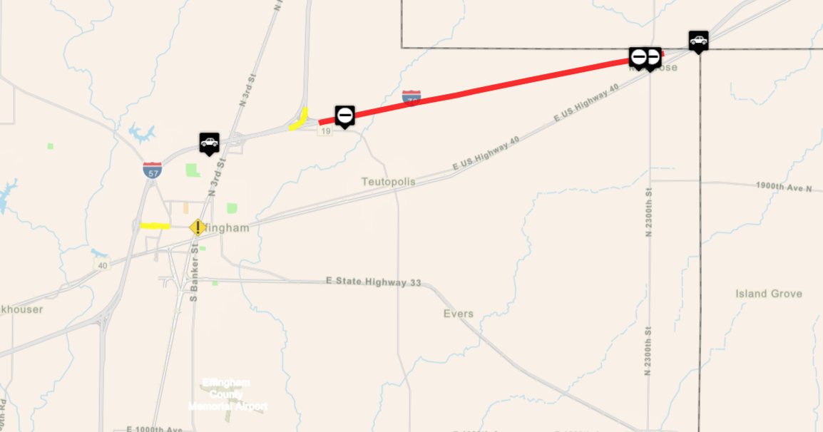 Multiple semis blocking lane of EB I-70 near Effingham | News | wandtv.com