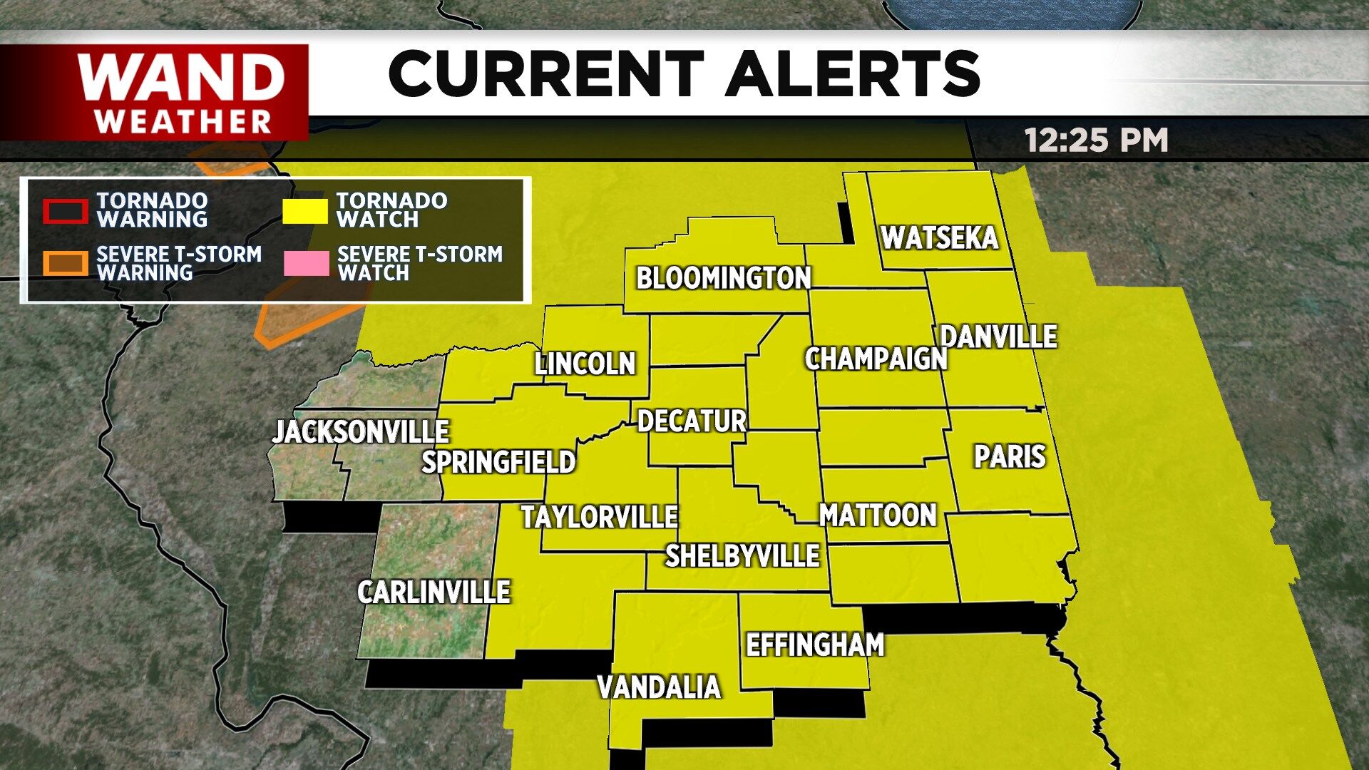 NWS issues Tornado Watch for most of central Illinois | Weather Blog ...