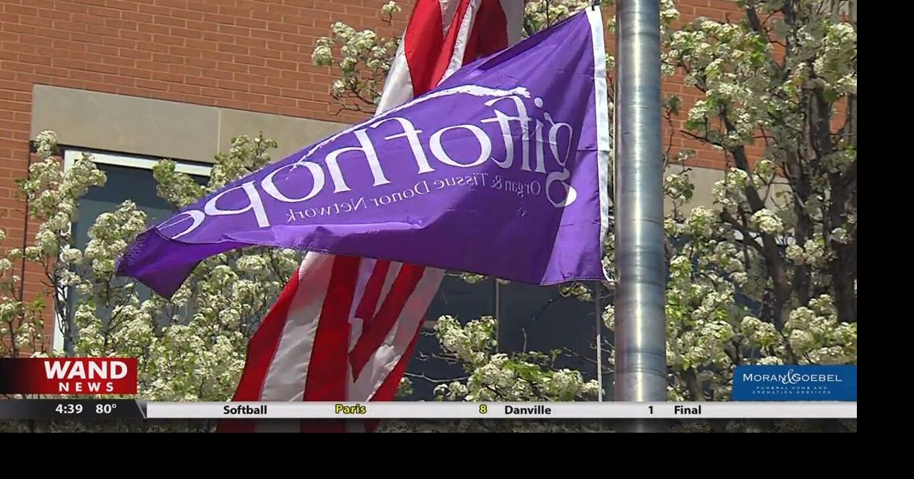 OSF raises Gift of Hope flag in honor of National Donate Life Month ...