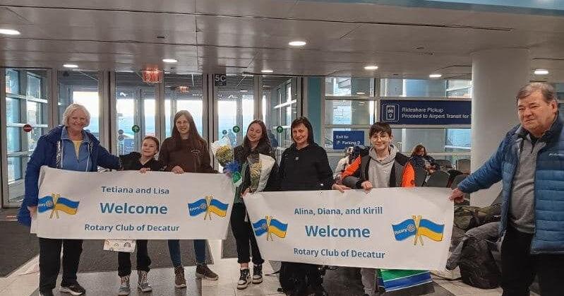 Rotary Club of Decatur picks up two Ukrainian families being sponsored ...