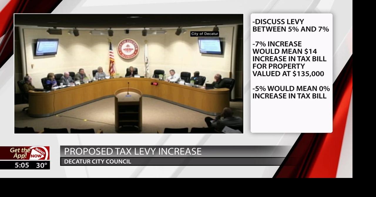 Decatur City Council to discuss raising property tax levy 7% higher ...