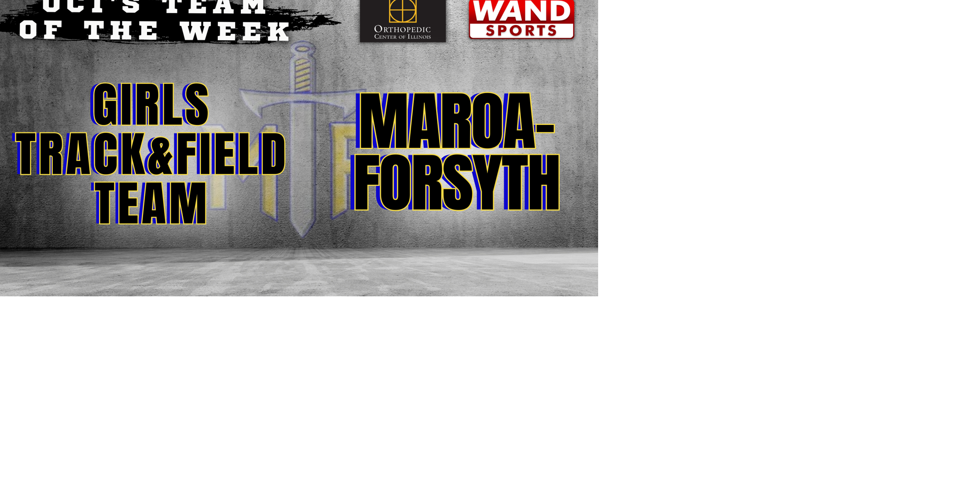 Team of the Week: Maroa-Forsyth Girls Track and Field | Sports | wandtv.com