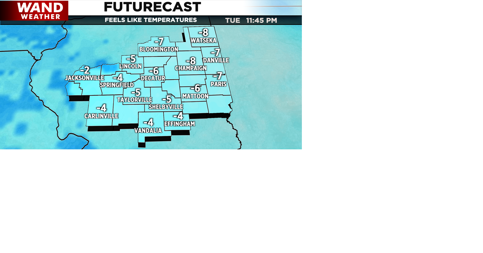 Spotty snow showers across central Illinois | News | wandtv.com