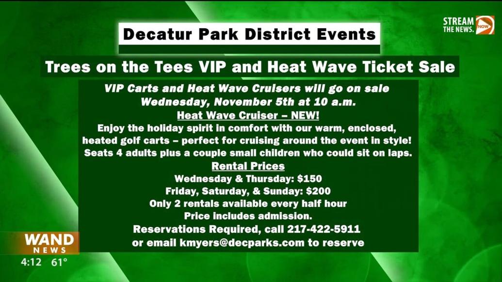 Tickets to go on sale for Trees on Tees event in Decatur IL | Community ...