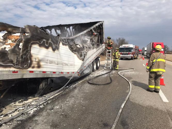 Semi-truck heavily damaged in I-57 fire | News | wandtv.com
