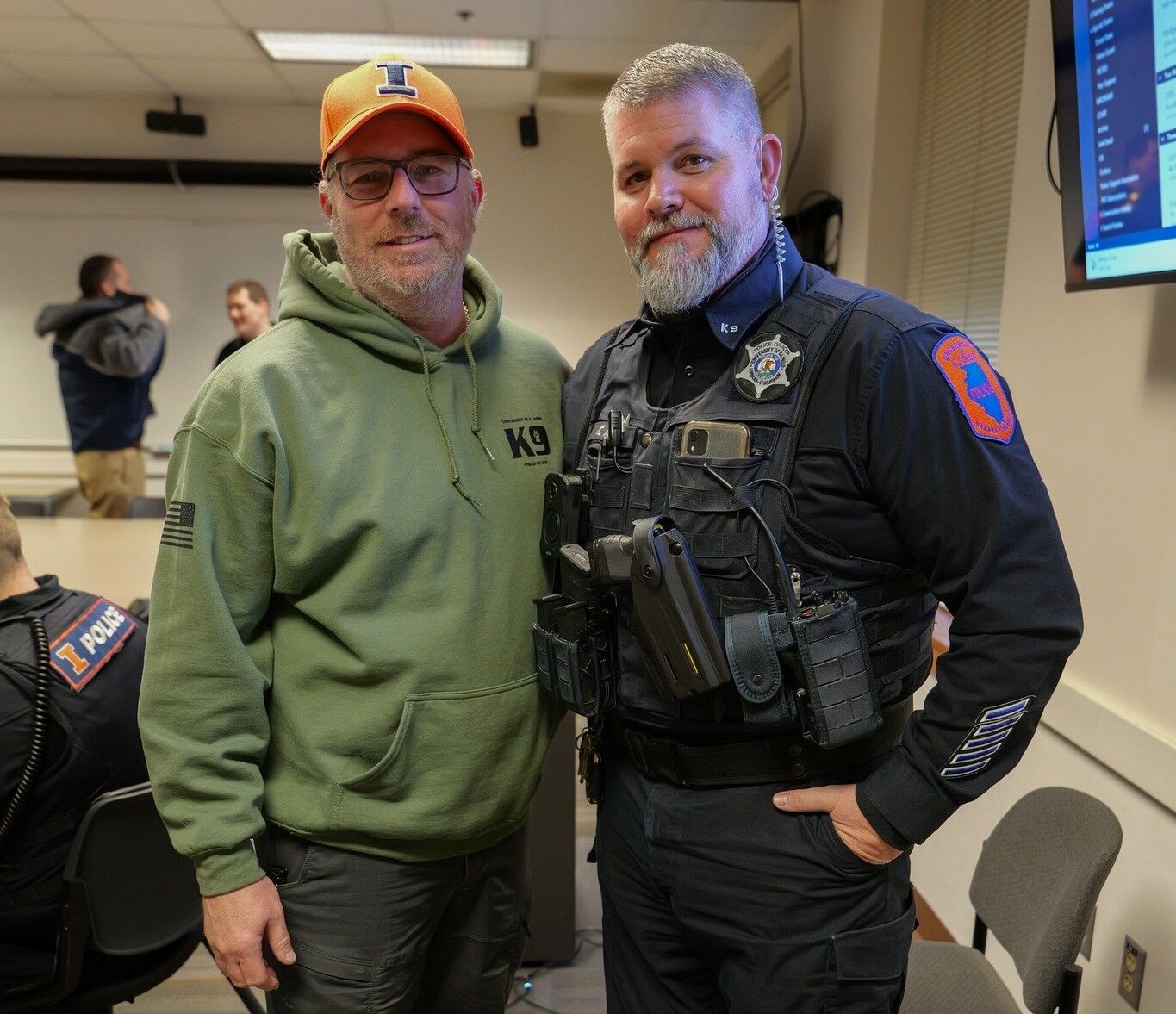 UIPD's most senior patrol officer presented with special badge | Crime ...
