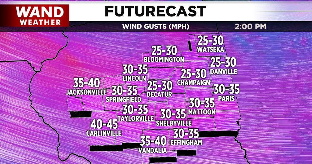 Windy conditions will dominate Thursday's weather across Central ...