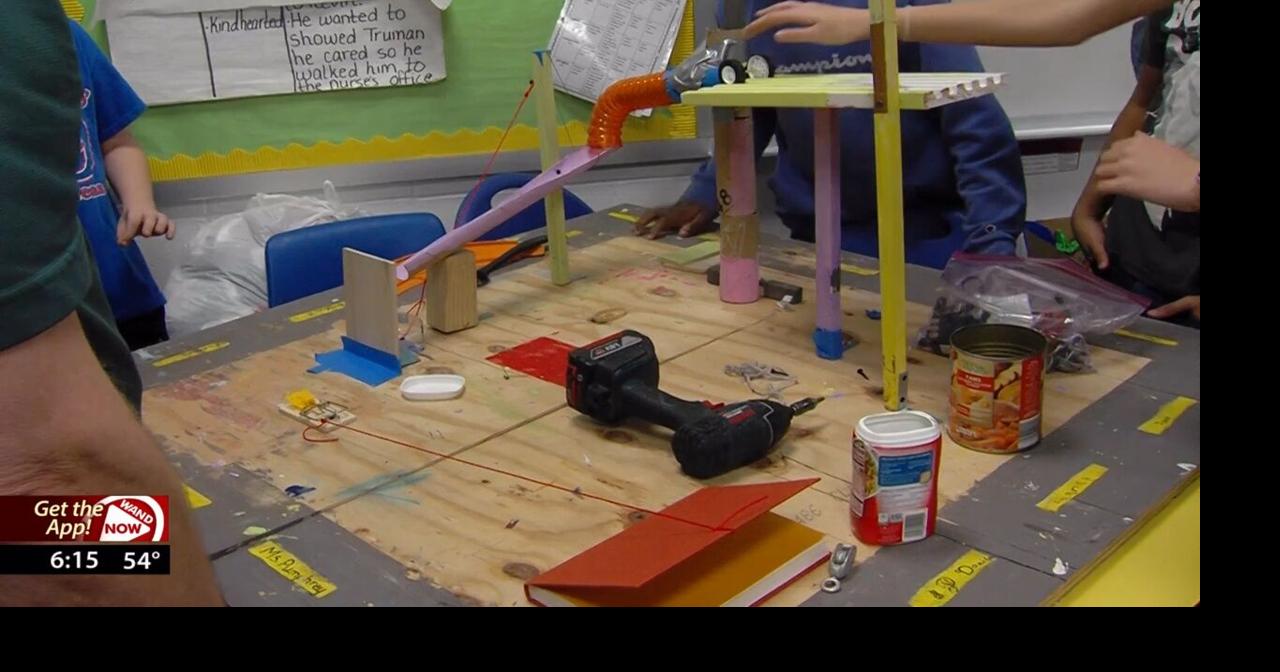 STEM Minute | Engineering a one-of-a-kind Rube Goldberg Device ...