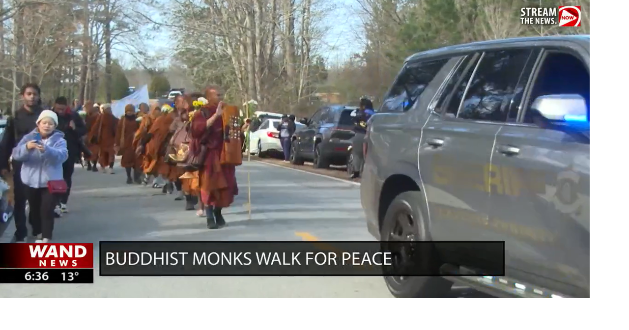 Buddhist monks walk for peace | Videos | wandtv.com