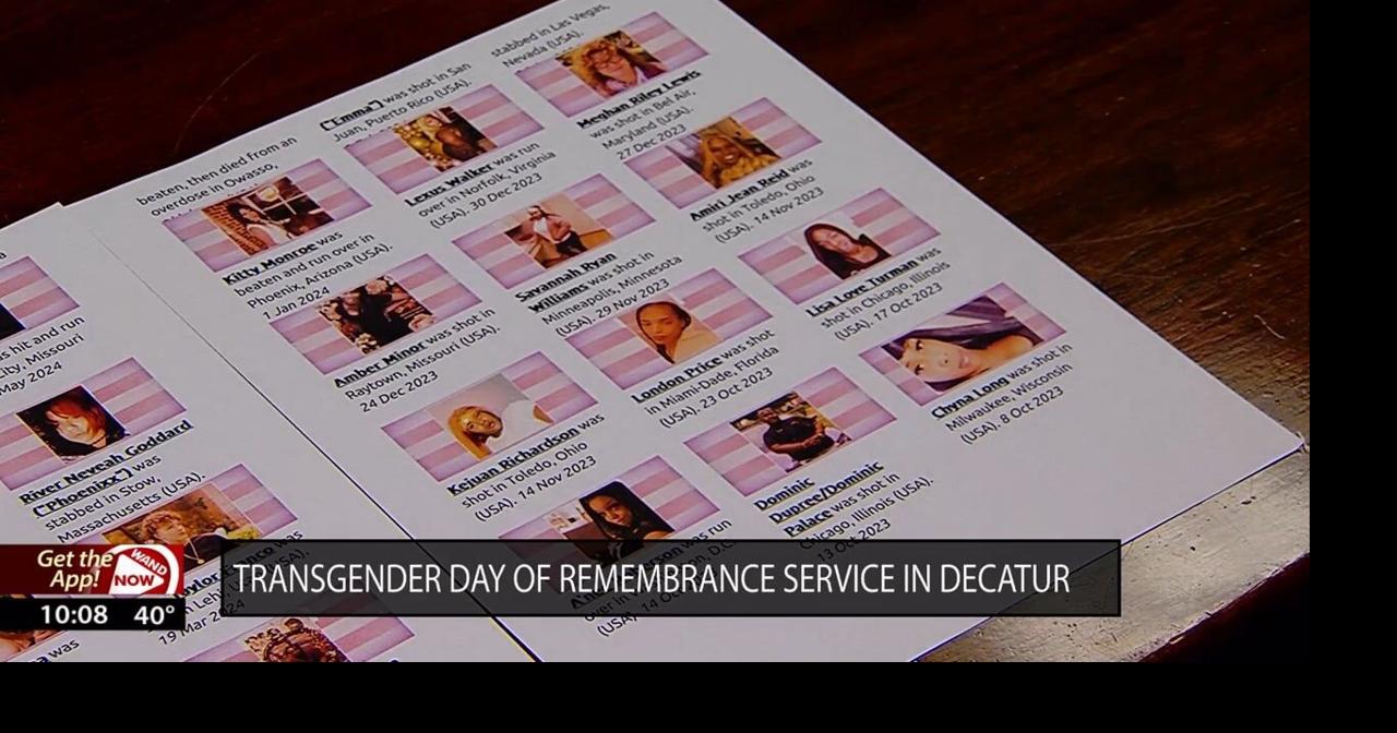 Transgender Day of Remembrance Memorial service in Decatur | Community ...