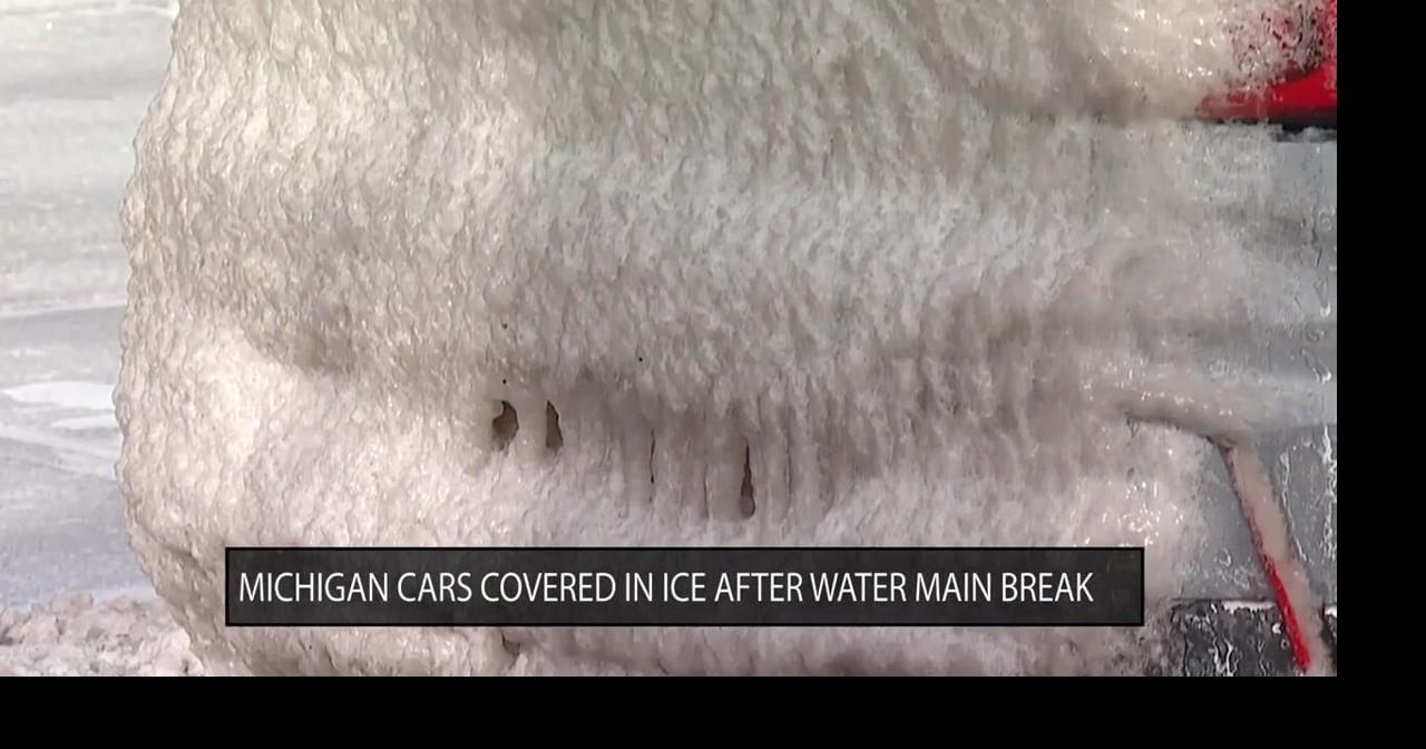 Michigan cars covered in ice after water main break | Videos | wandtv.com