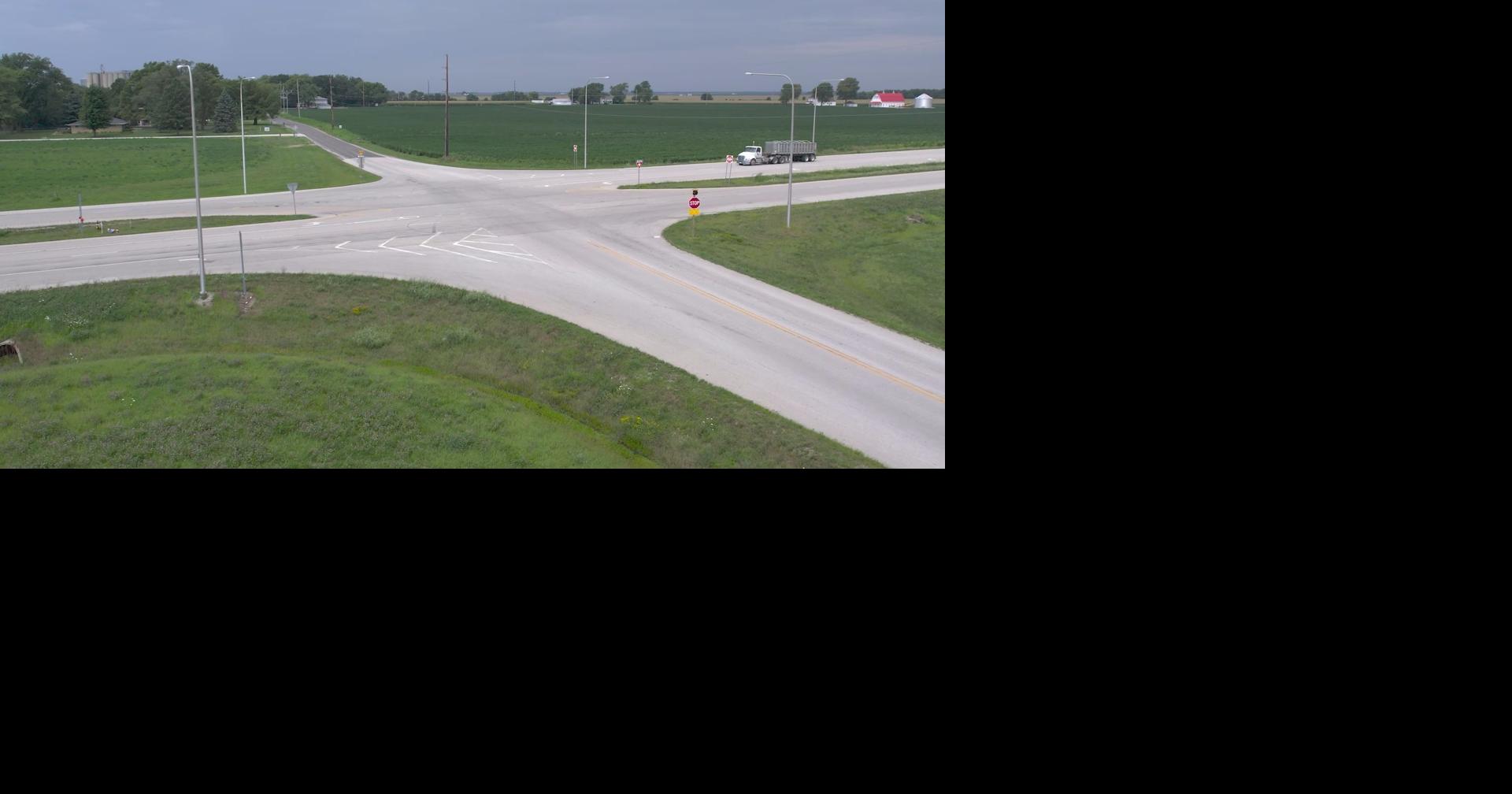 Construction of J-turn intersection where Central A&M students were ...