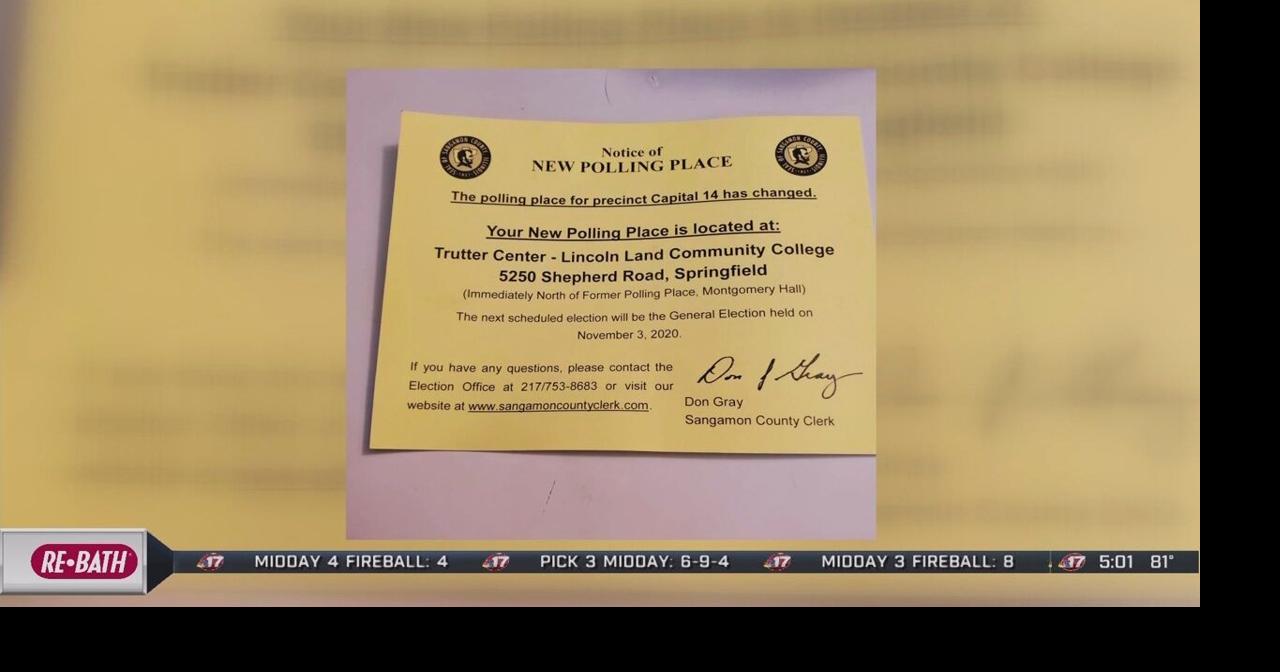 Due to error, some Springfield polling places matched with wrong ...