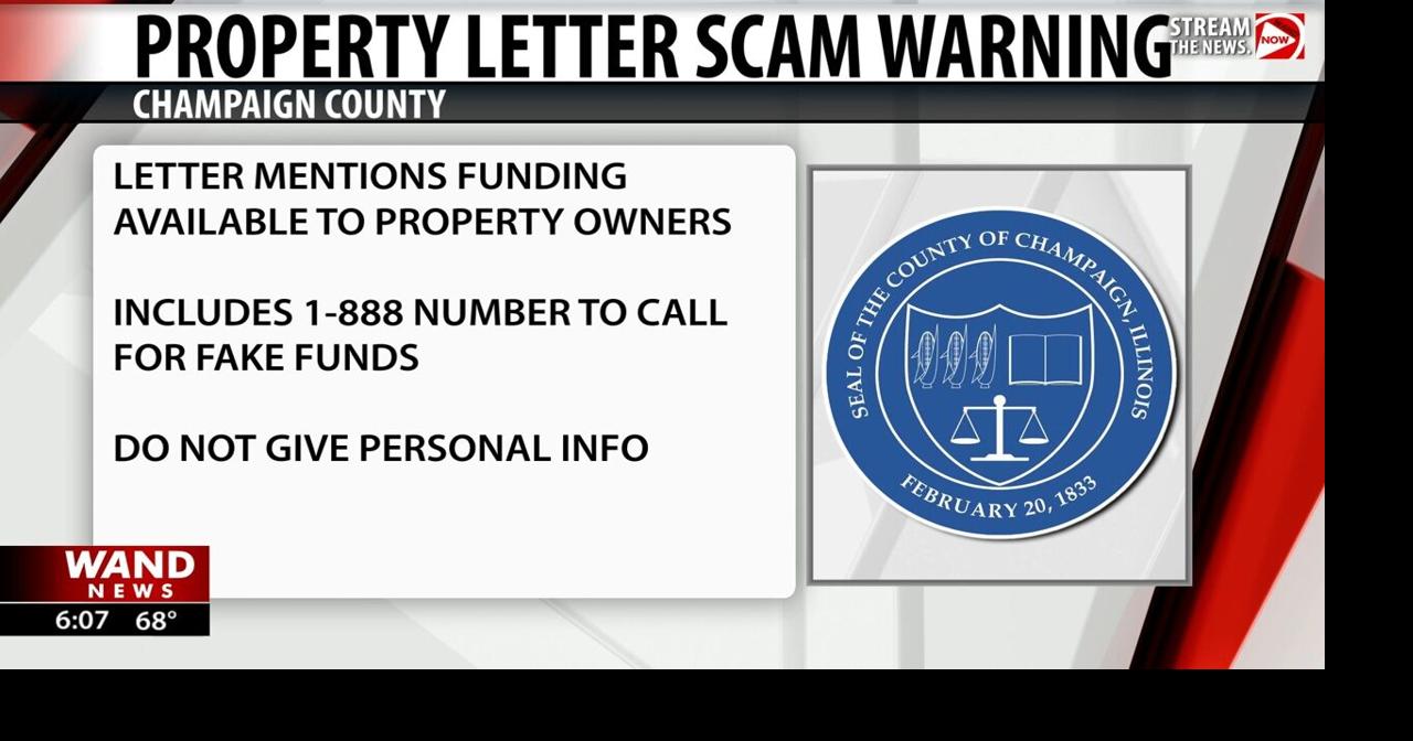 Property scam letter circulating in Champaign County | Local News ...