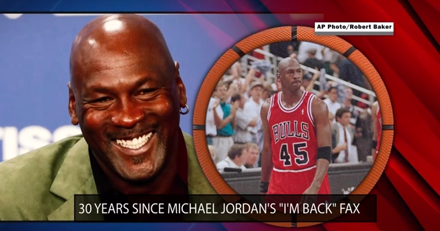 30 years since Michael Jordan's "I'm back" fax | Videos | wandtv.com