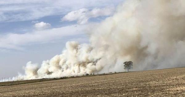 Field fires visible on National Weather Service satellite imagery in ...