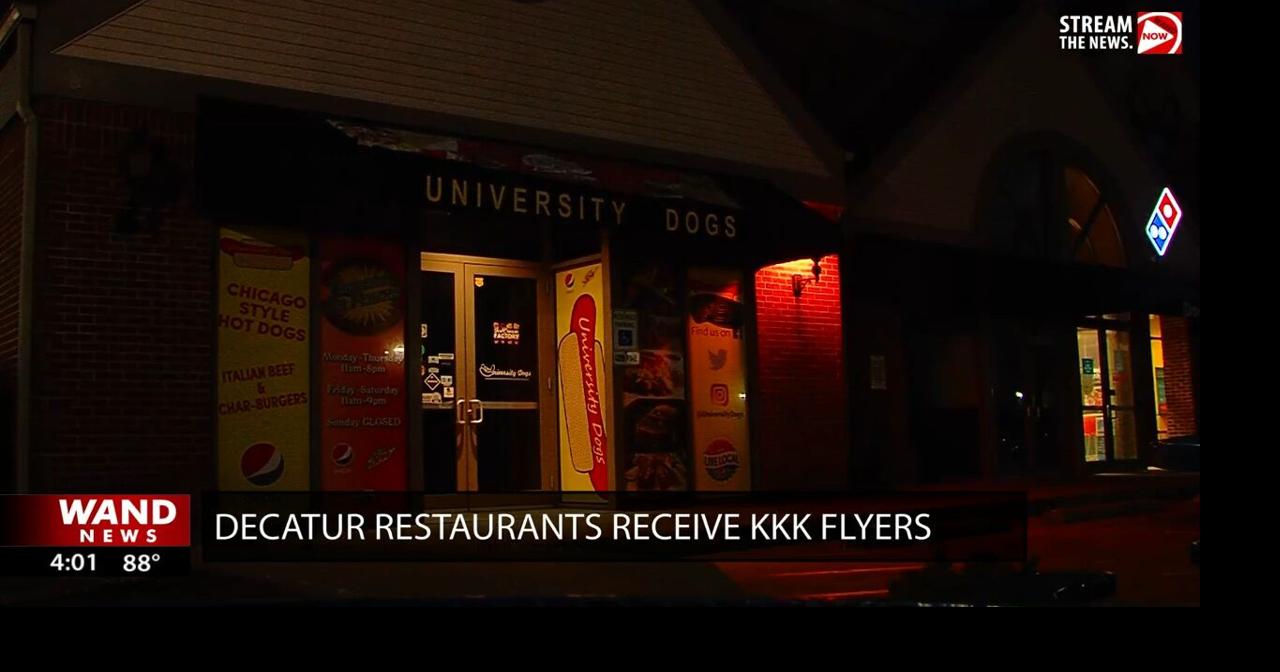 2 Decatur restaurants receive packages containing KKK material | News ...