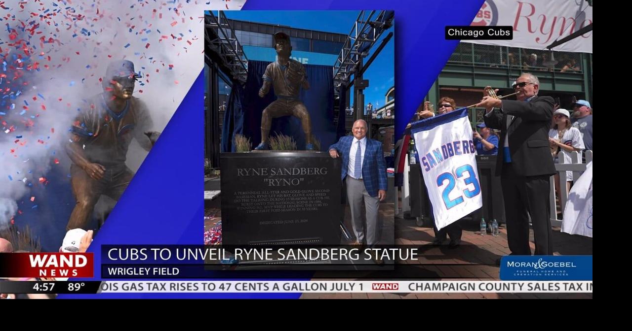 Cubs unveil statue depicting Hall of Famer Ryne Sandberg in a familiar ...