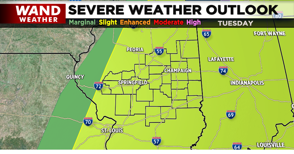 Strong cold front moves in tonight with chance of severe storms ...