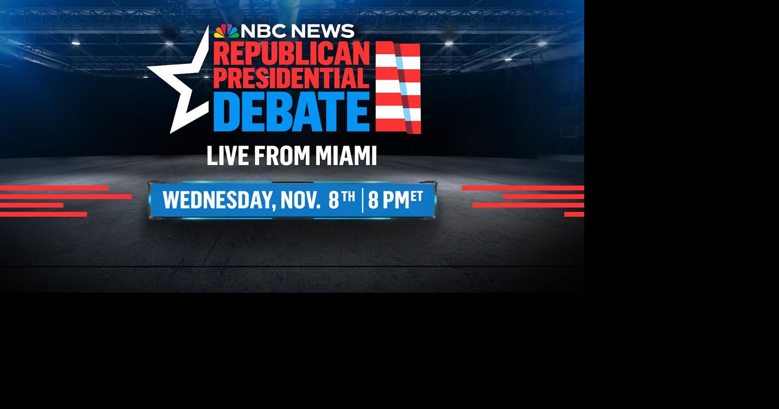 NBC News to host Third Republican Presidential Primary Debate | News ...