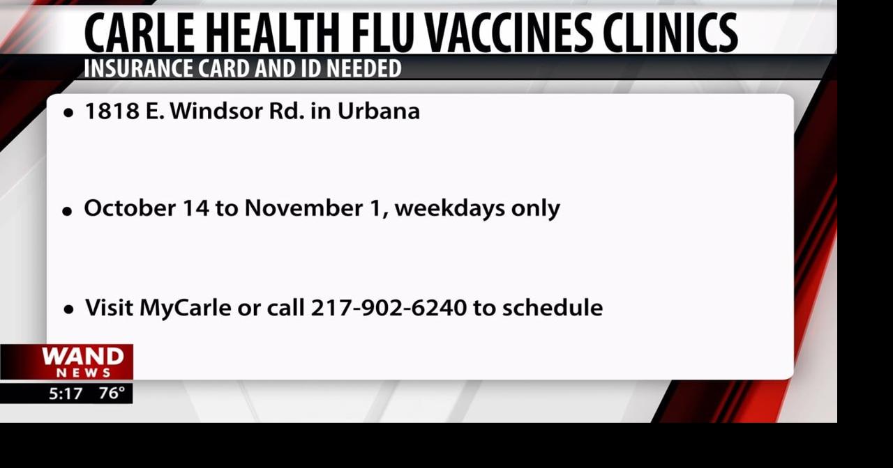 Carle Health community flu clinics return in October | Community ...