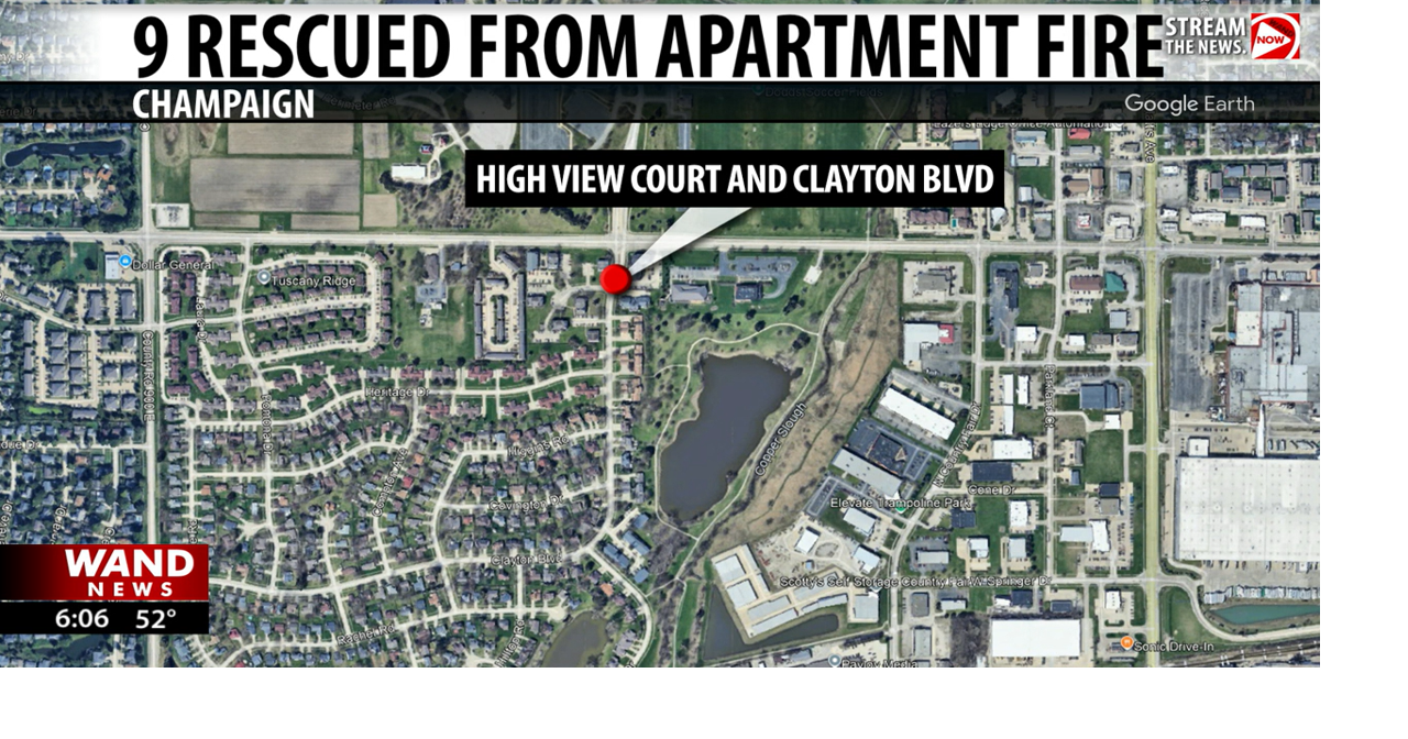 9 rescued from 3-story apartment fire in Champaign | Local News ...