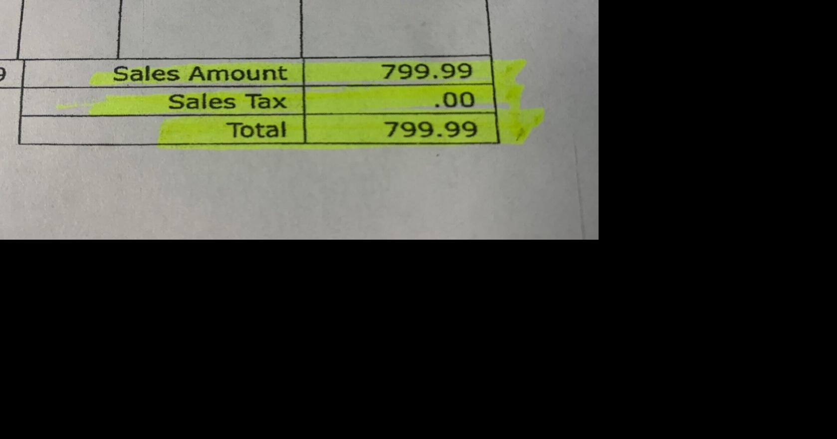 Receipt for refrigerator | | wandtv.com