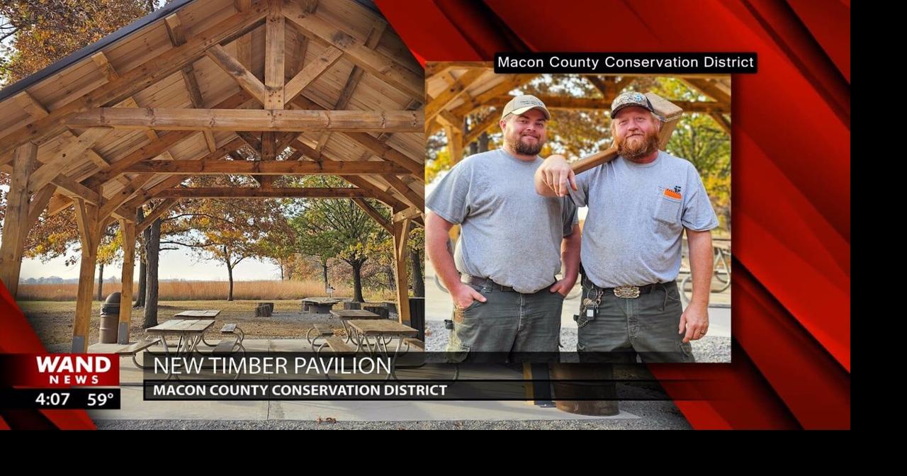 New pavilion built with timber entirely from Macon Co. Conservation ...