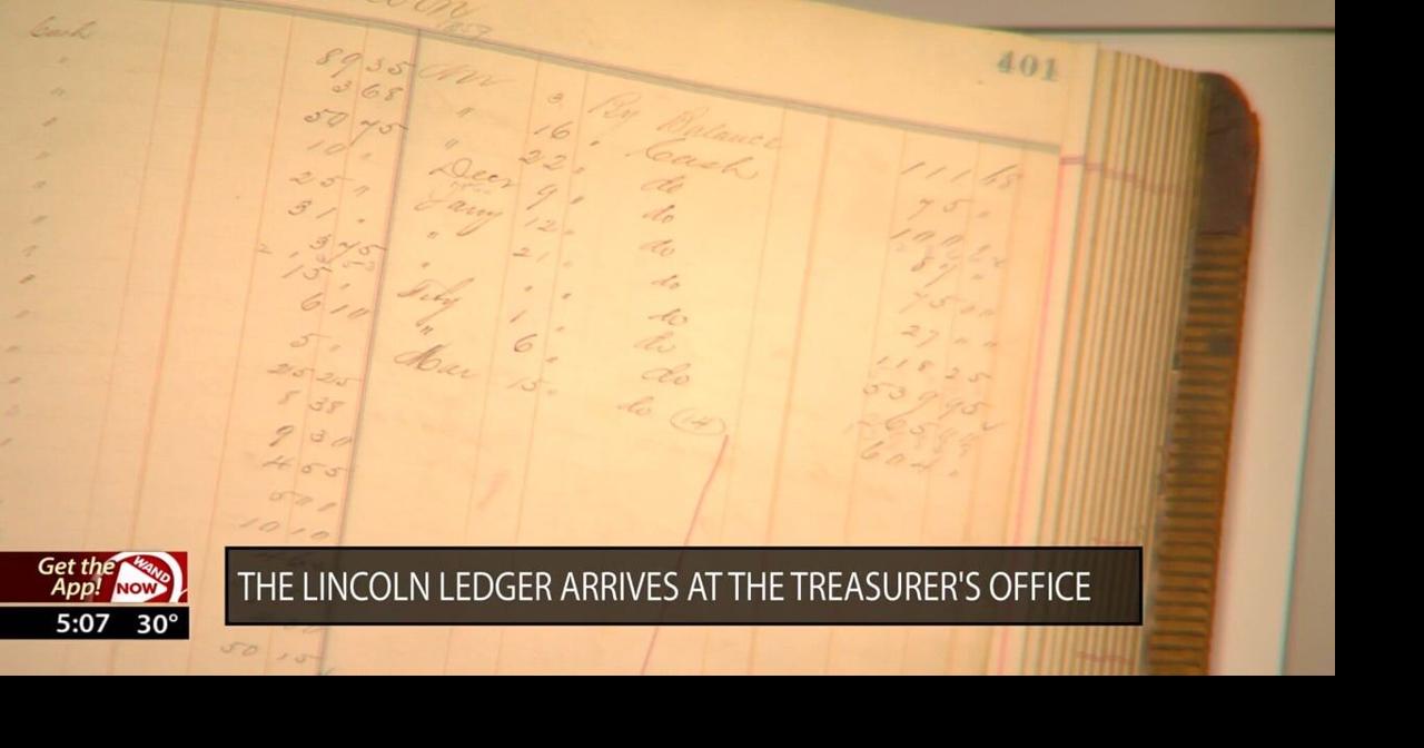Pres. Lincoln's bank ledger arrives in Springfield for display | Videos ...