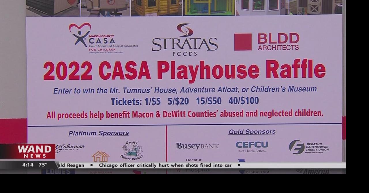 Macon County CASA adds third playhouse to annual raffle | Videos ...