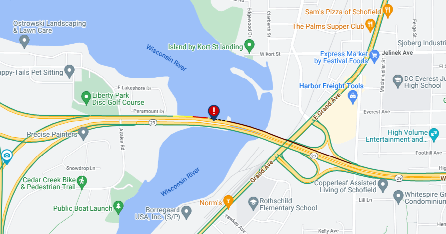 Traffic backed up due to crash on Wisconsin Highway 29 West | Top ...