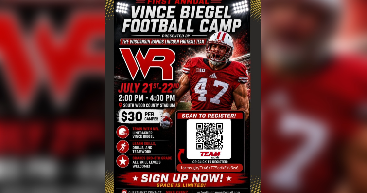Former NFL Linebacker Vince Biegel To Host 1st Annual Youth Football ...