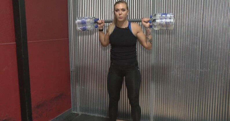 At Home Exercises: Water bottle squats and ab work | Sports | waow.com