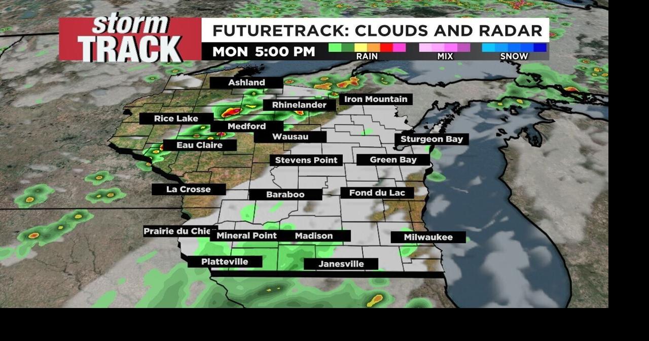 Storm chance ends overnight, then a few showers move in tomorrow ...