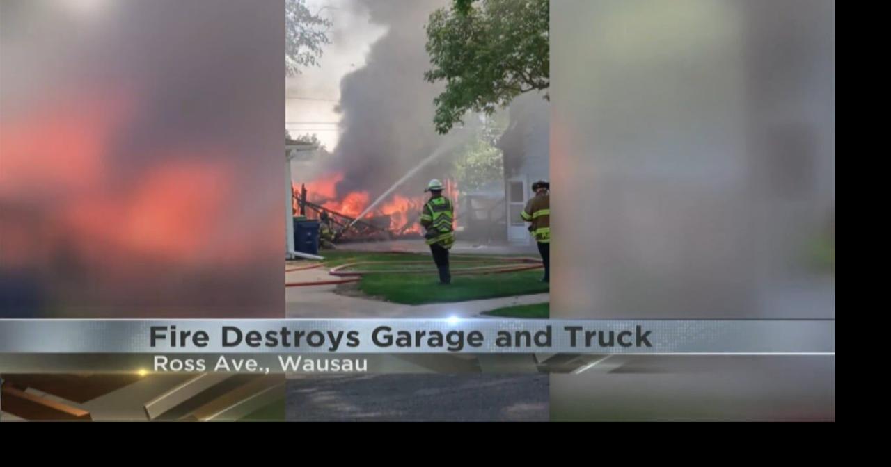 Fire Destroys Garage and Truck in Wausau | Video | waow.com