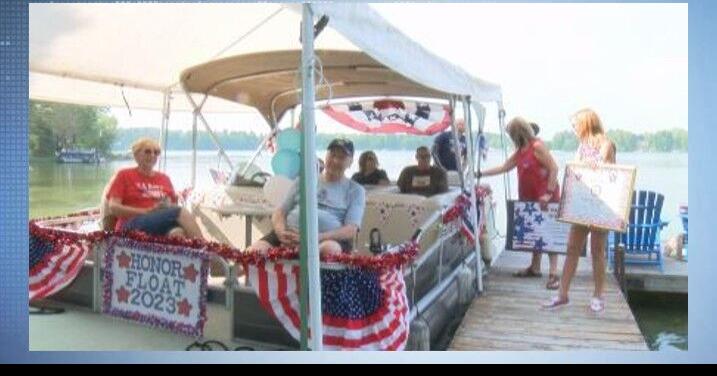 A local veteran honored with a boat float | News | waow.com
