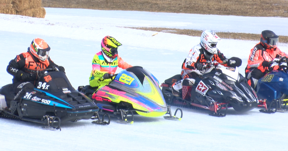 Snowmobile races still on despite lack of snow | News | waow.com
